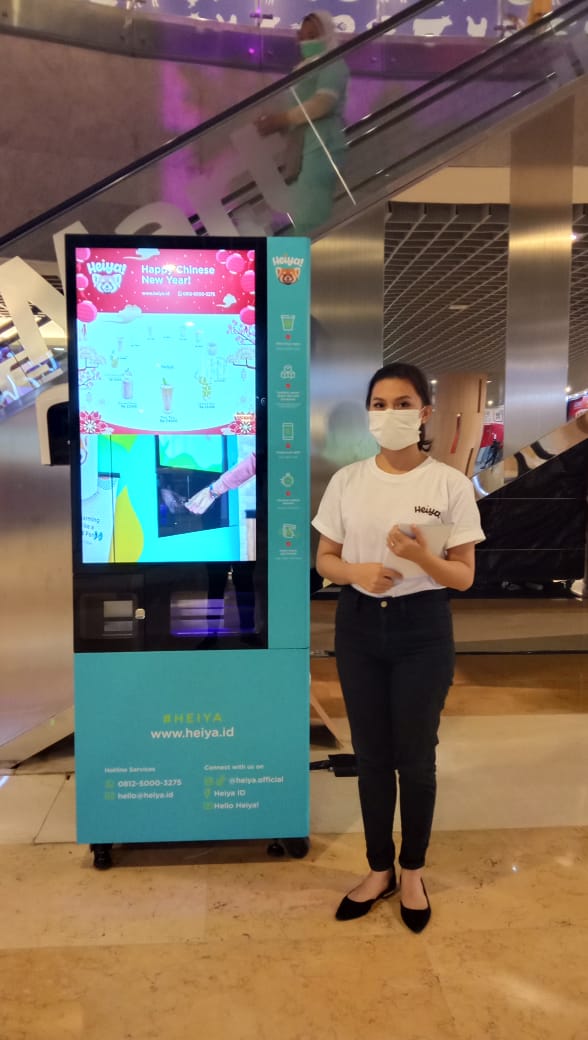 SPG heiya vending machine Jakarta - Talentingroom